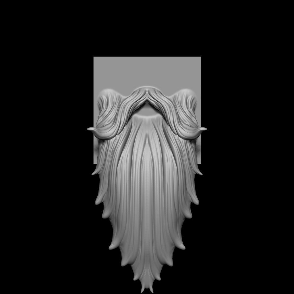 NS Stylized beard and mustache long | Human Hair & Nails brushes ...