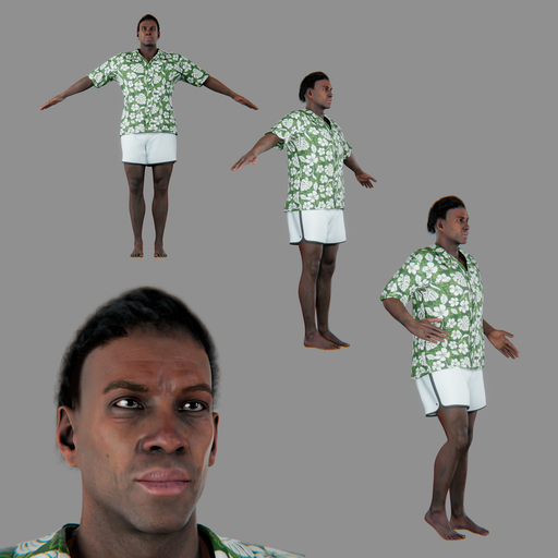 Jaylen | Full Human Bodies models | BlenderKit