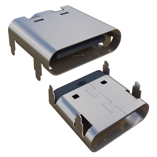 Usb C female connector | FREE Industrial parts models | BlenderKit