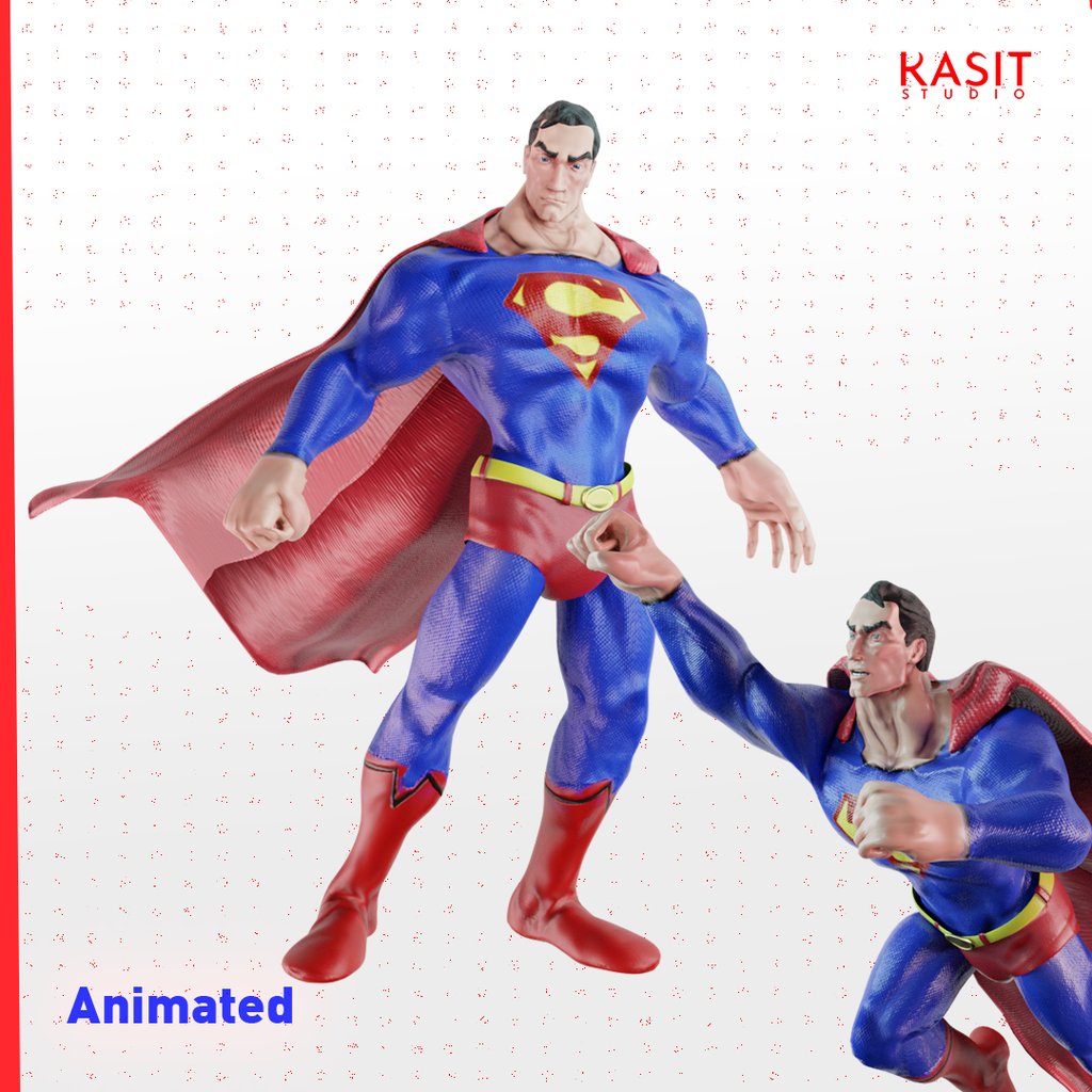 Superman | Fantasy Hero / Heroines models | BlenderKit