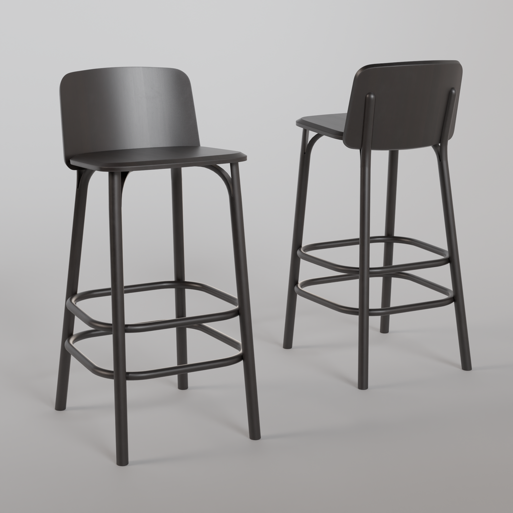 Split Barstool B105 | Bar chairs models | BlenderKit