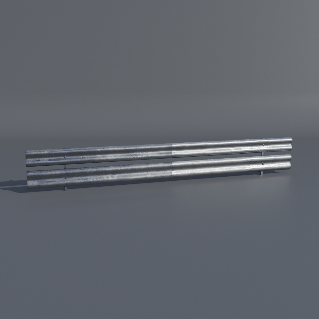 Highway Rail Guard | FREE Urban Environment models | BlenderKit