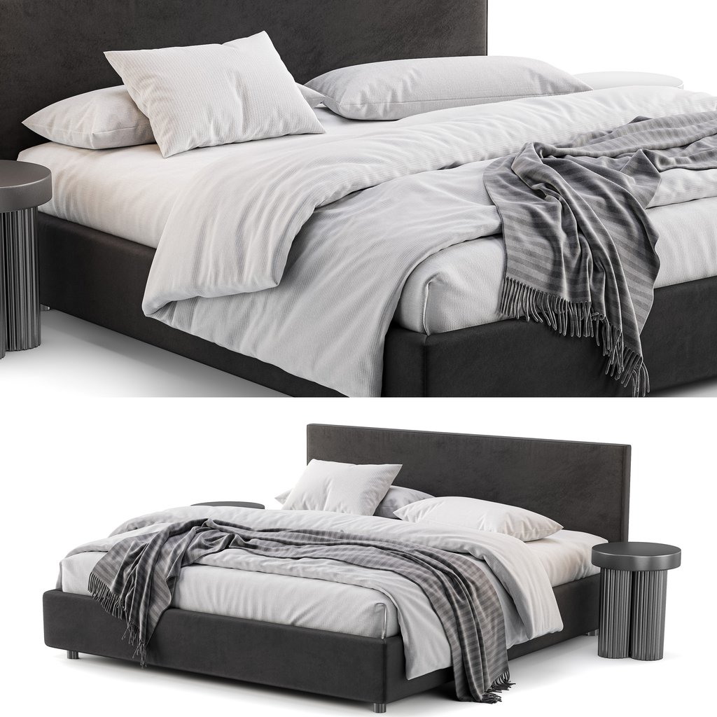 Luiza Grand bed | Beds models | BlenderKit