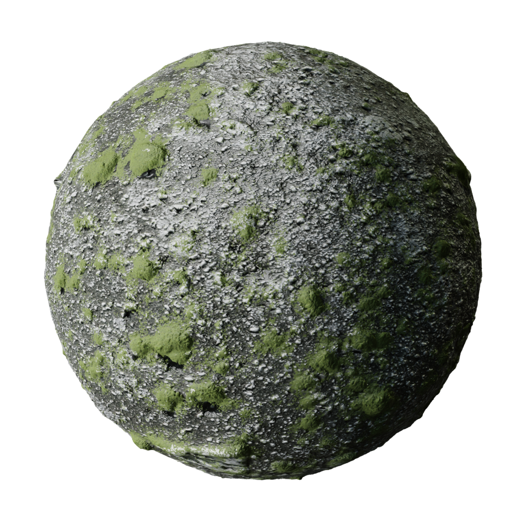 Mossy Gravel | FREE 3D ground materials | BlenderKit