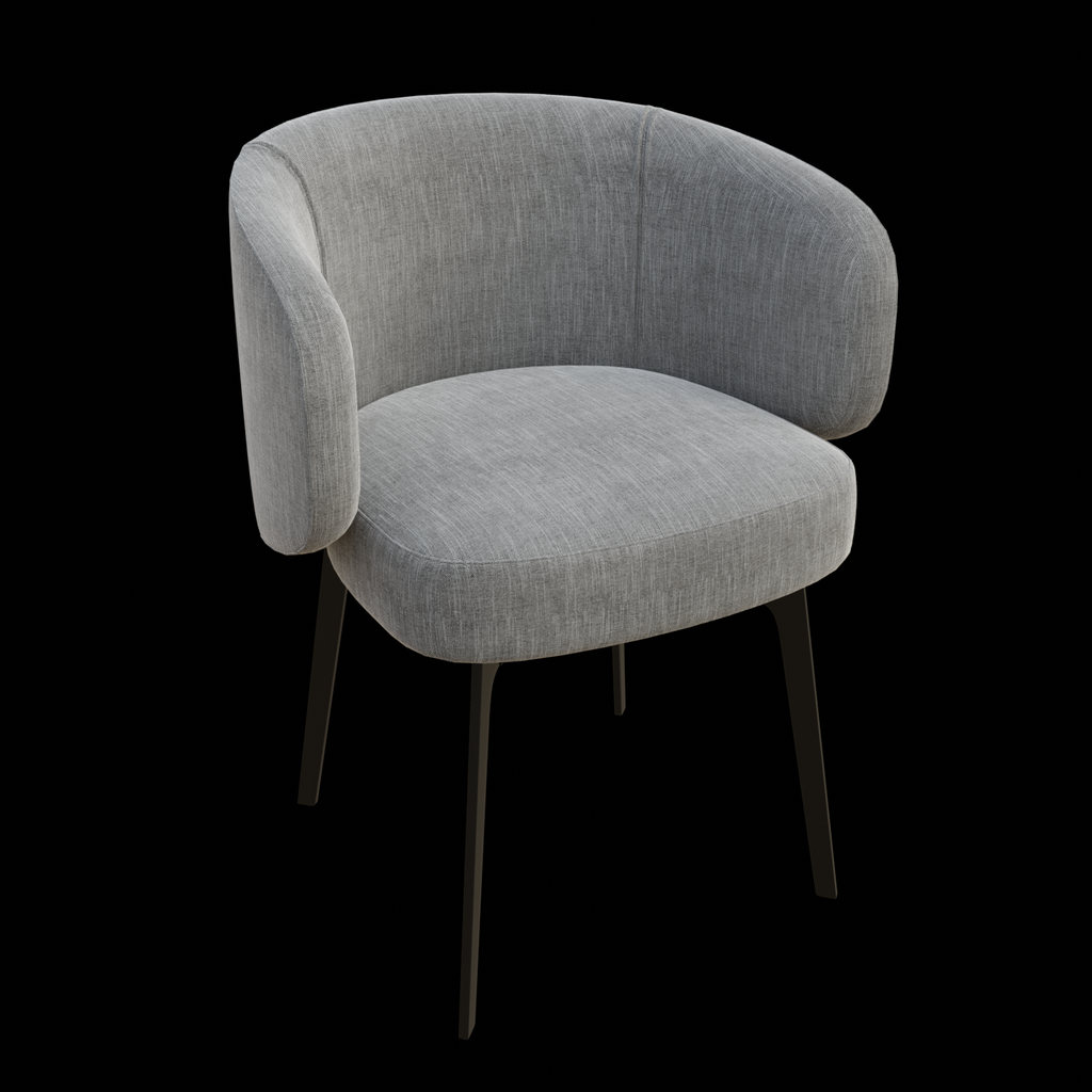 Flou Chair fabric | Sitting Chairs models | BlenderKit