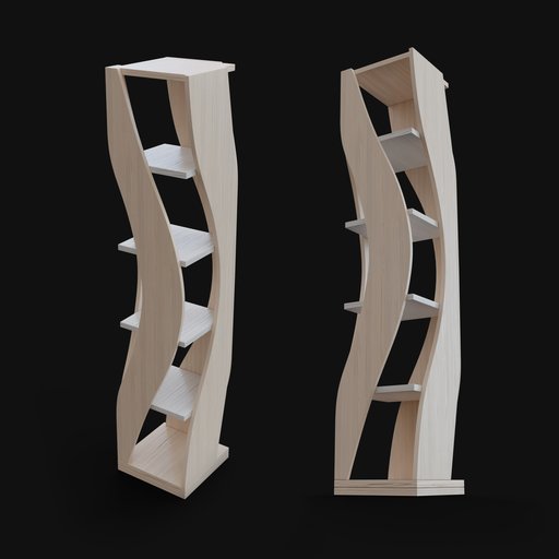 Decorative BookCase | Bookcases models | BlenderKit