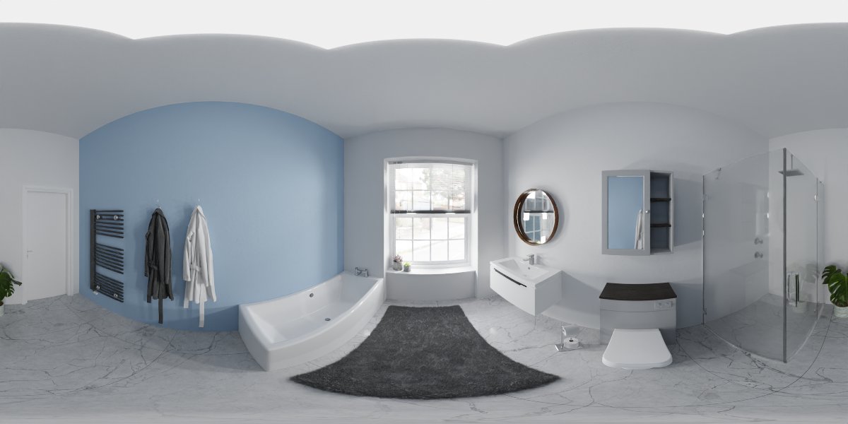Small Bathroom Day | Interiors HDRis | BlenderKit