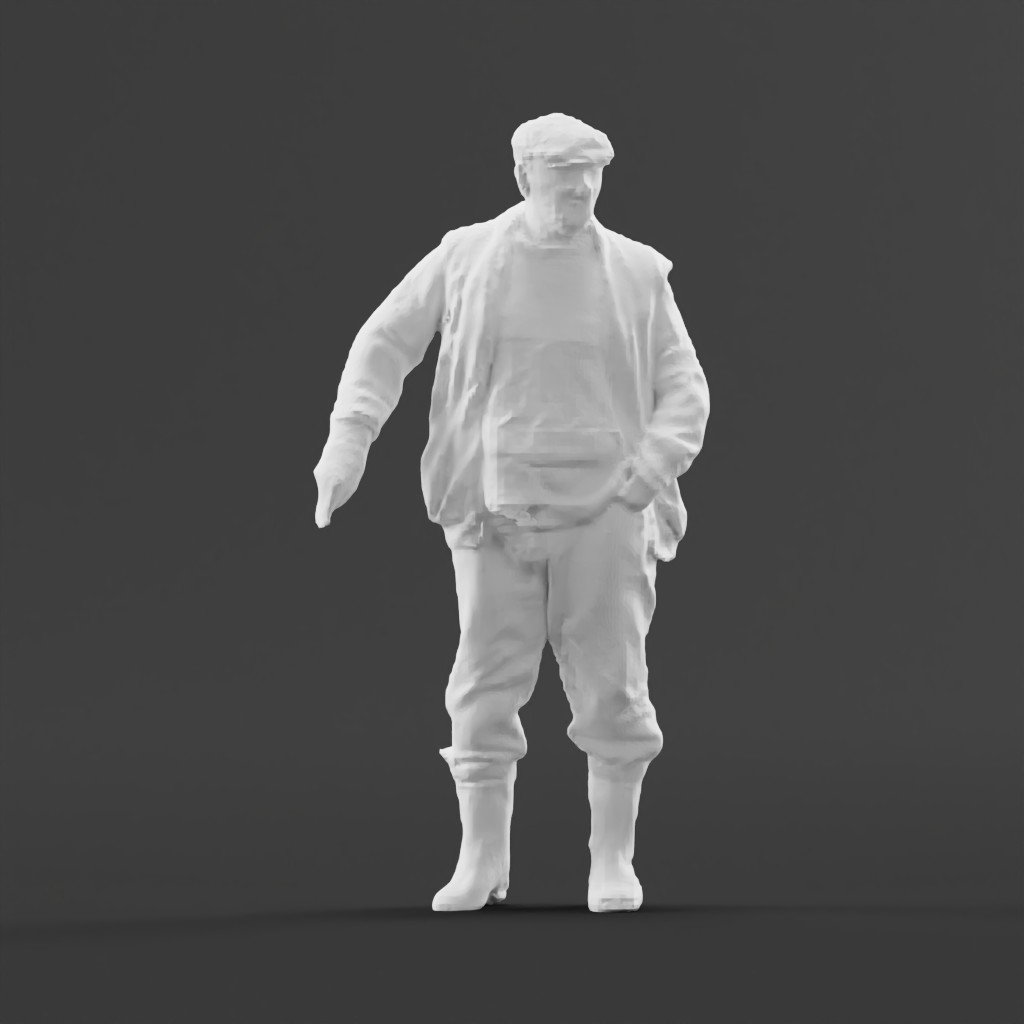 Low poly farmer | FREE Full Human Bodies models | BlenderKit