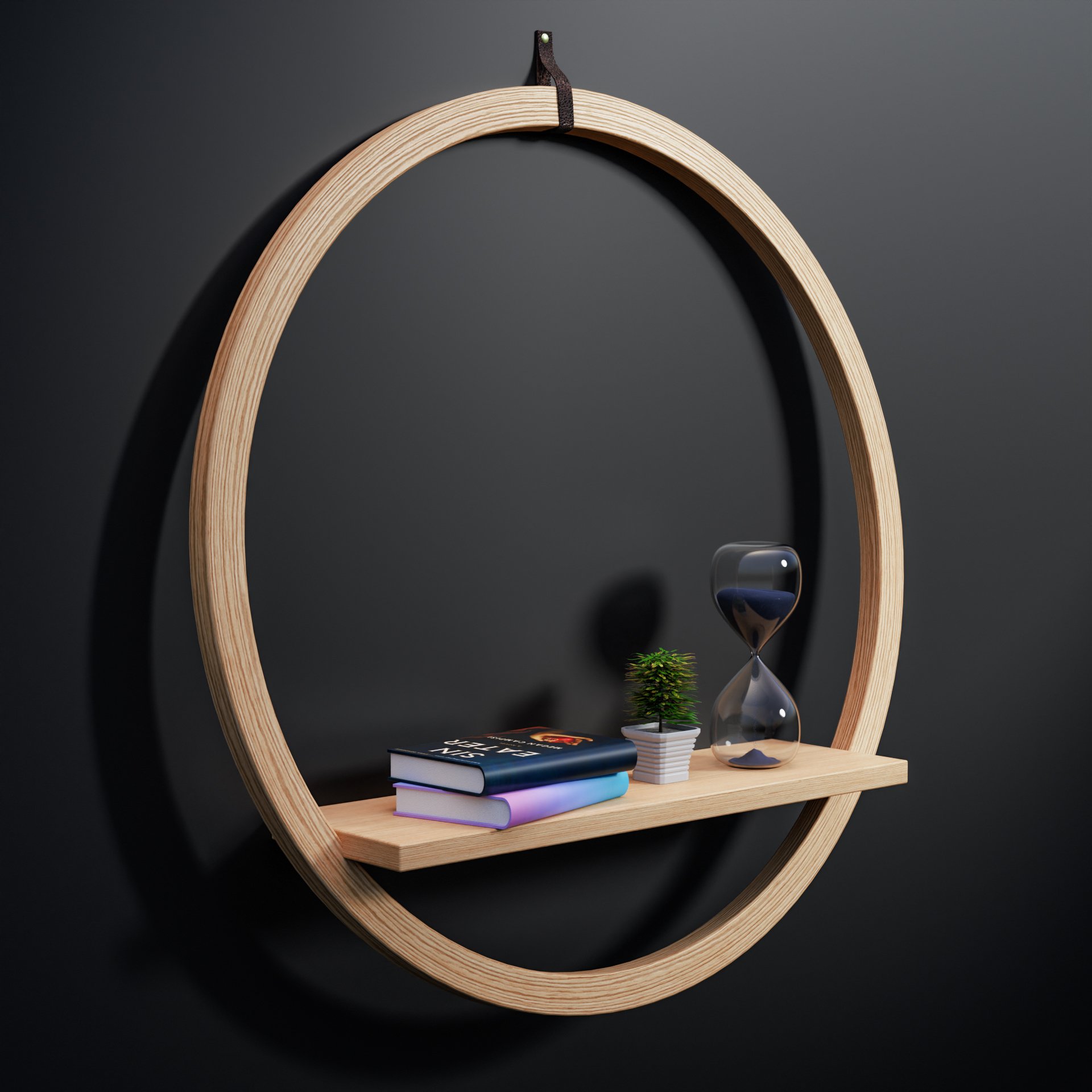 Barrel Hoop Ring Shelf | Shelves models | BlenderKit
