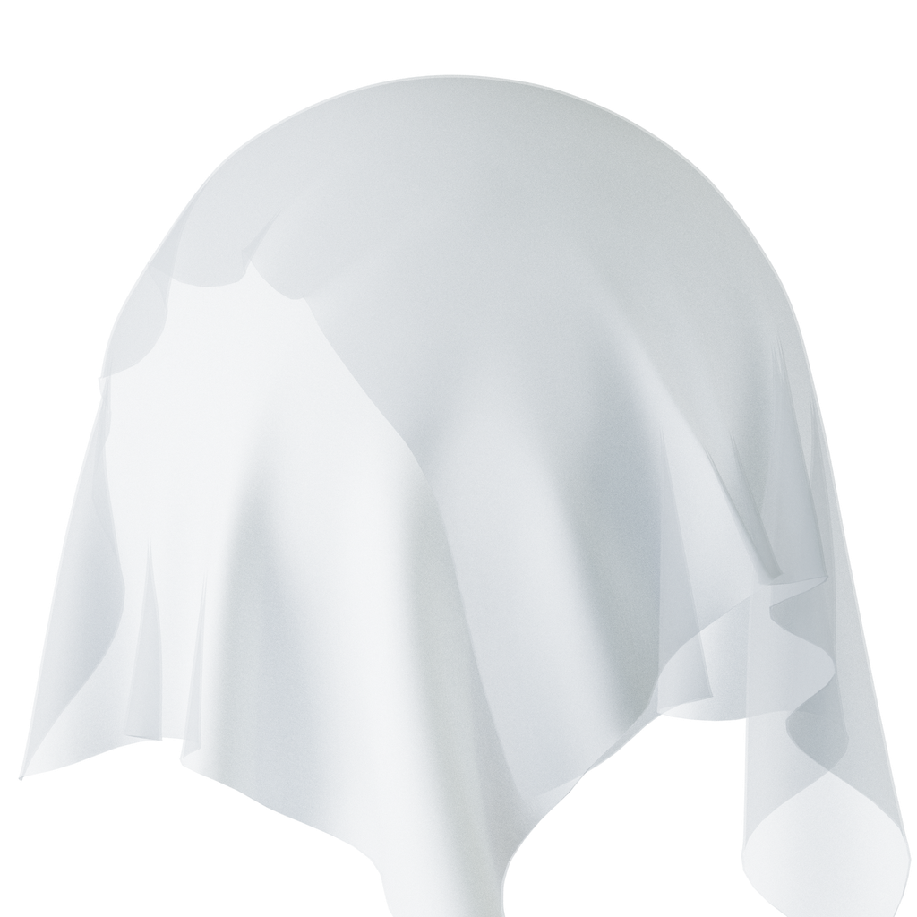 Plain White Sheer | FREE Sheer Fabric 3D Materials materials | BlenderKit
