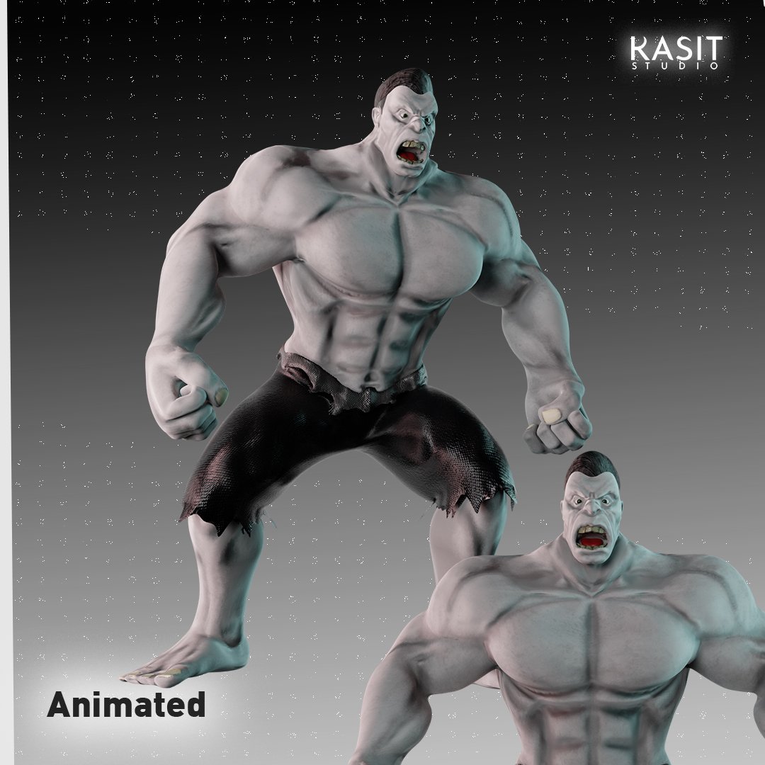 Hulk Animated | Fantasy Hero / Heroines models | BlenderKit