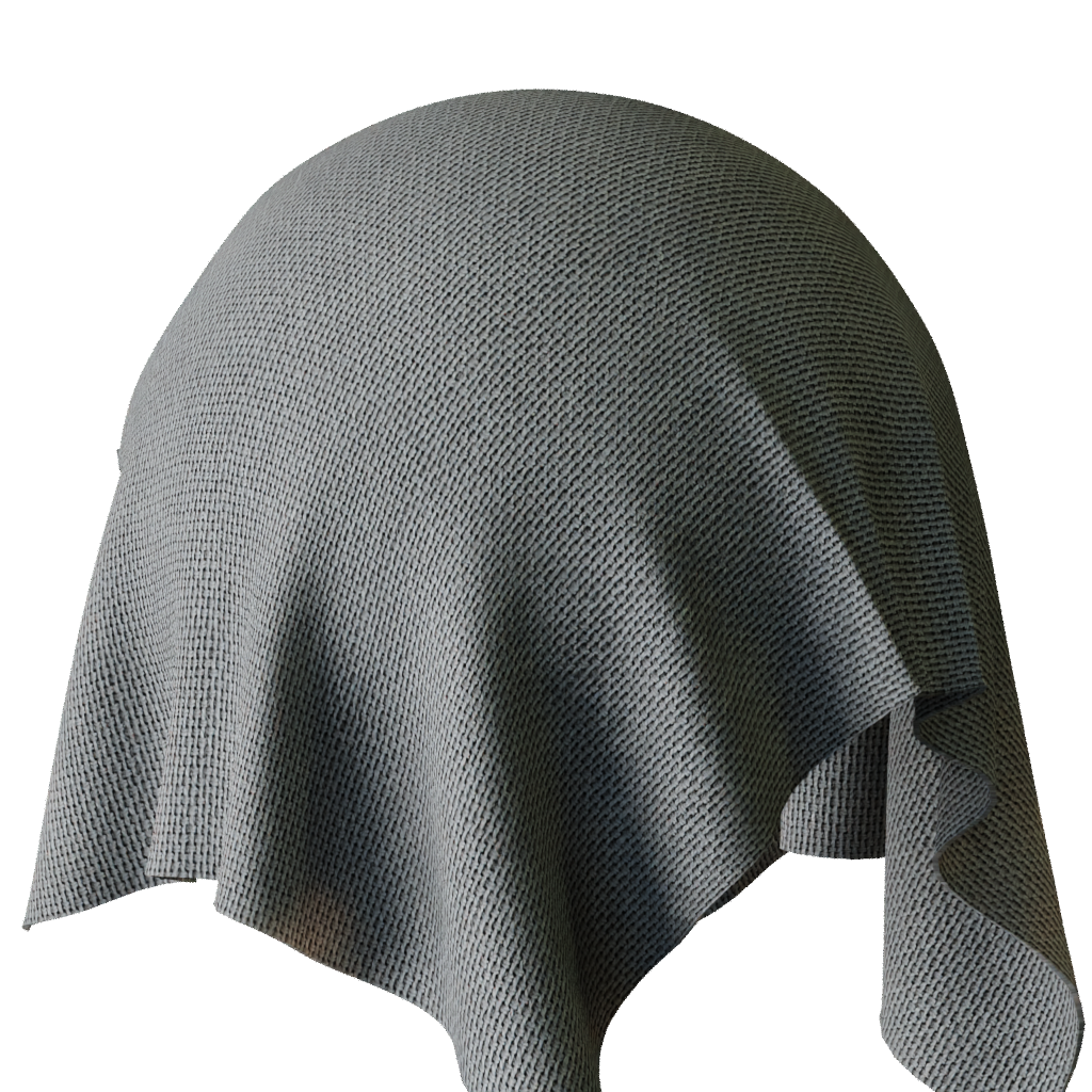 Cloth Grey | FREE Flat Weave Fabric 3D Materials materials | BlenderKit