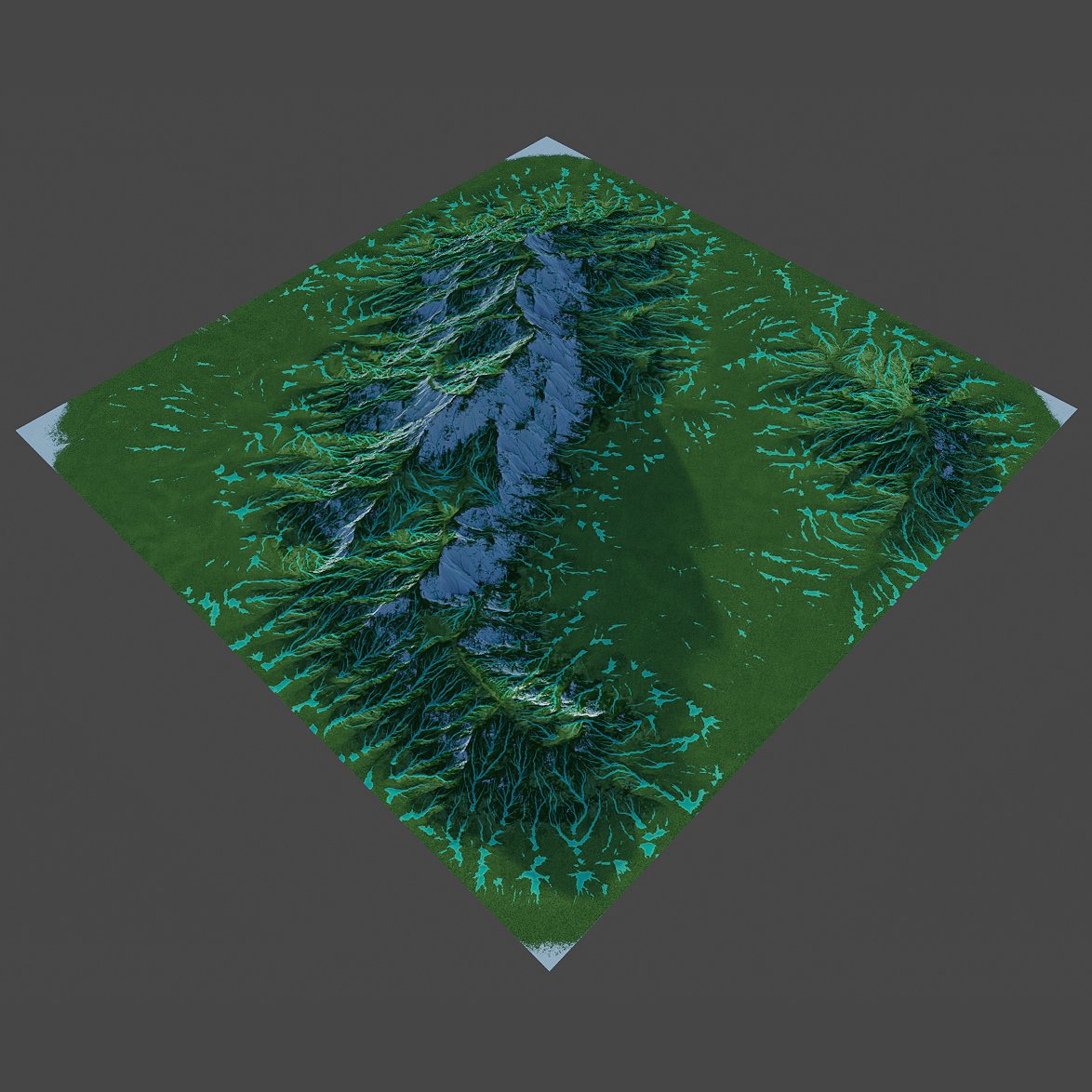 Mountain melt snow v2 | Terrains models | BlenderKit