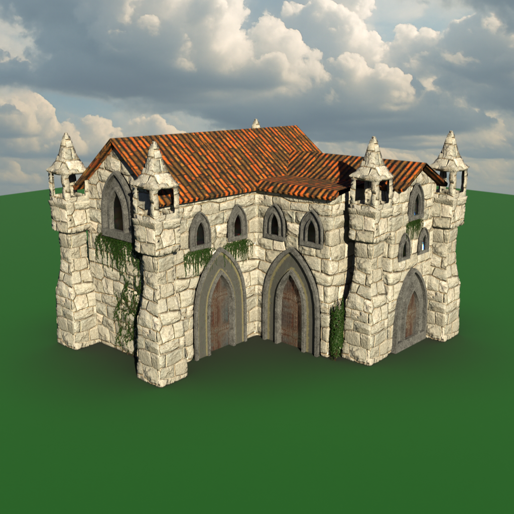 Stone Castle | FREE Historic Buildings models | BlenderKit
