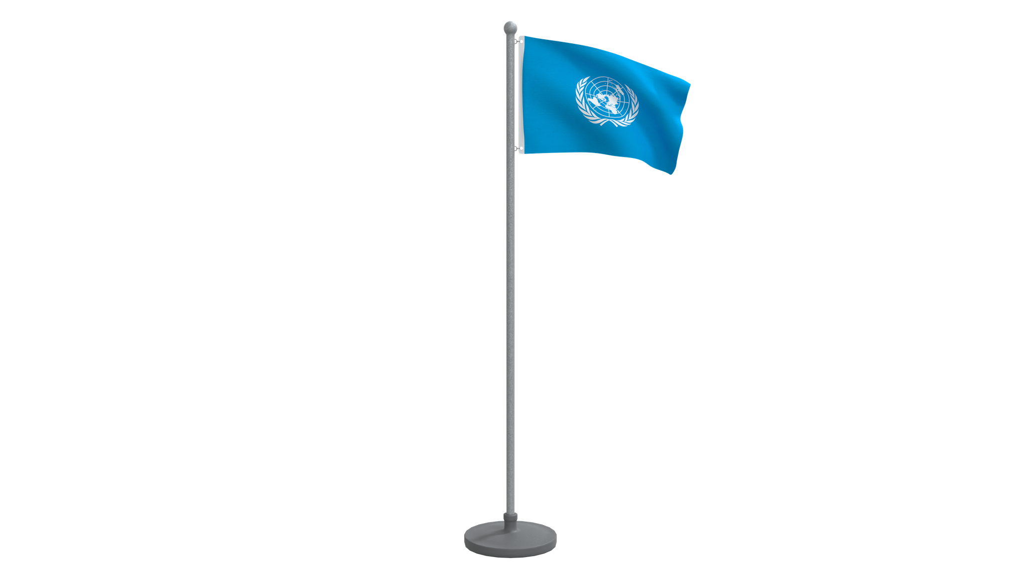 Animated Flag of United Nations | Exterior Elements models | BlenderKit
