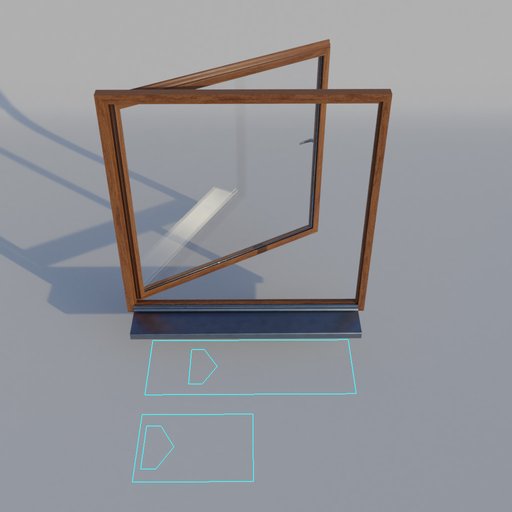 WIndow Wood Frame | Windows models | BlenderKit