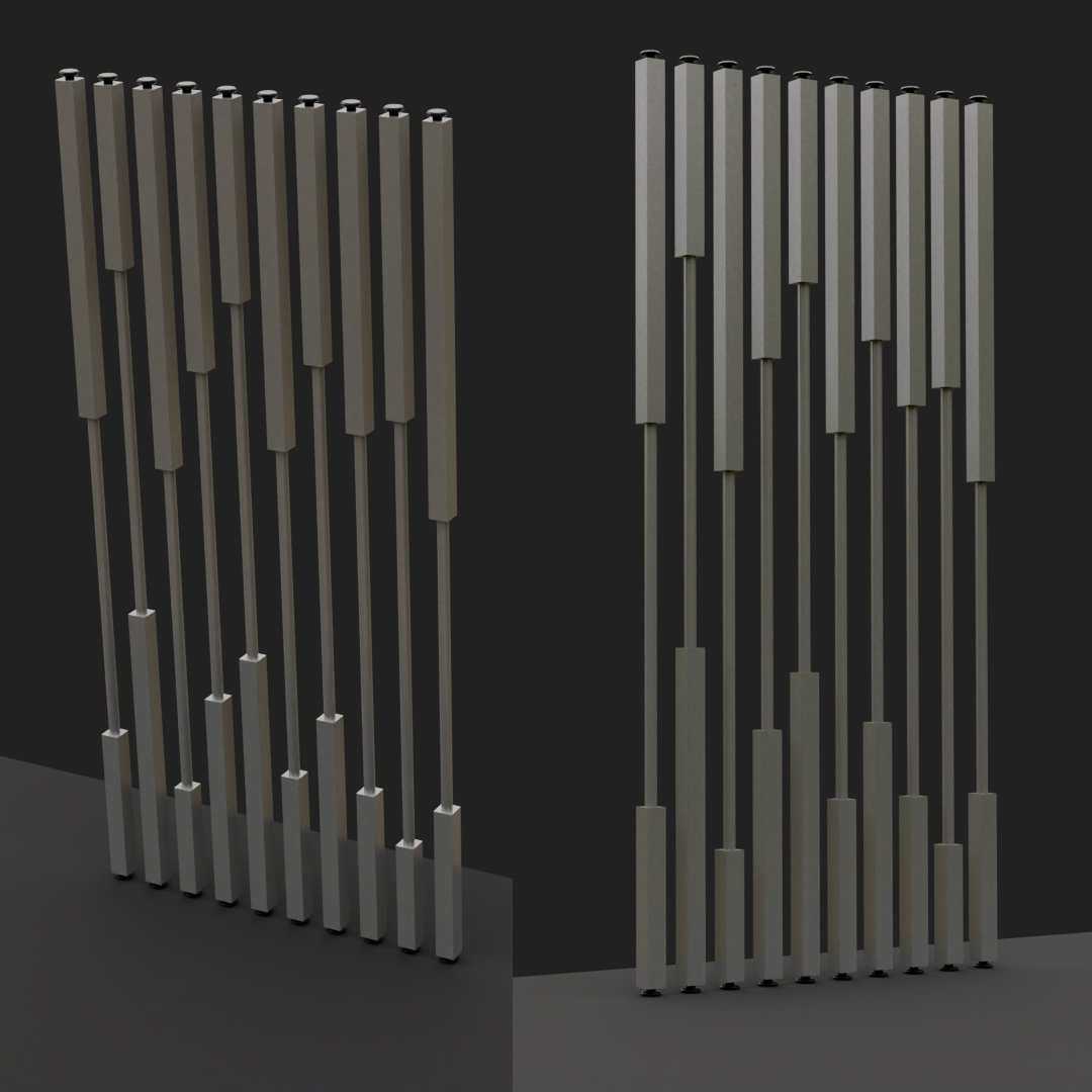 Partition / metal | FREE Architecture models | BlenderKit