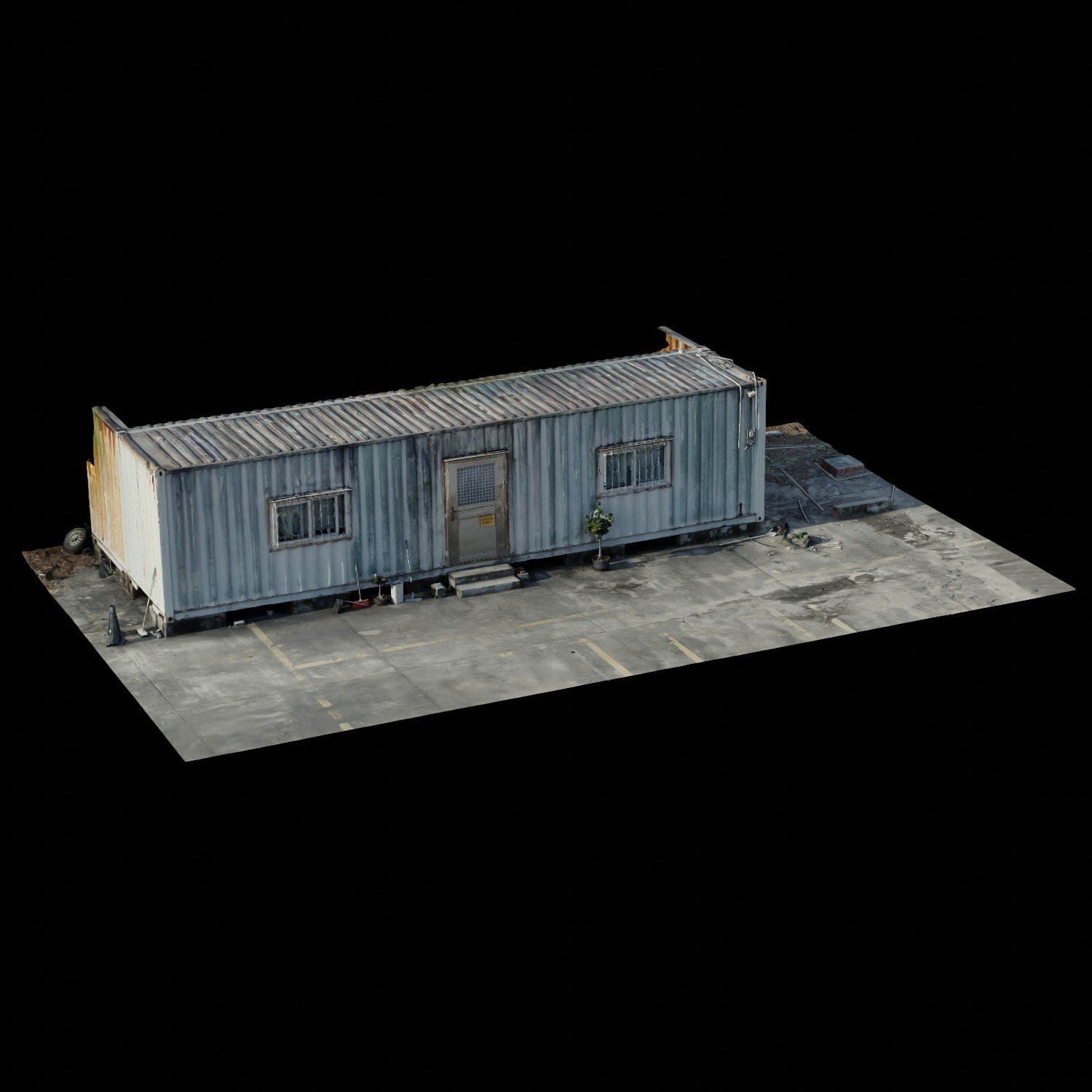 Scan Container Room | FREE Urban Environment models | BlenderKit