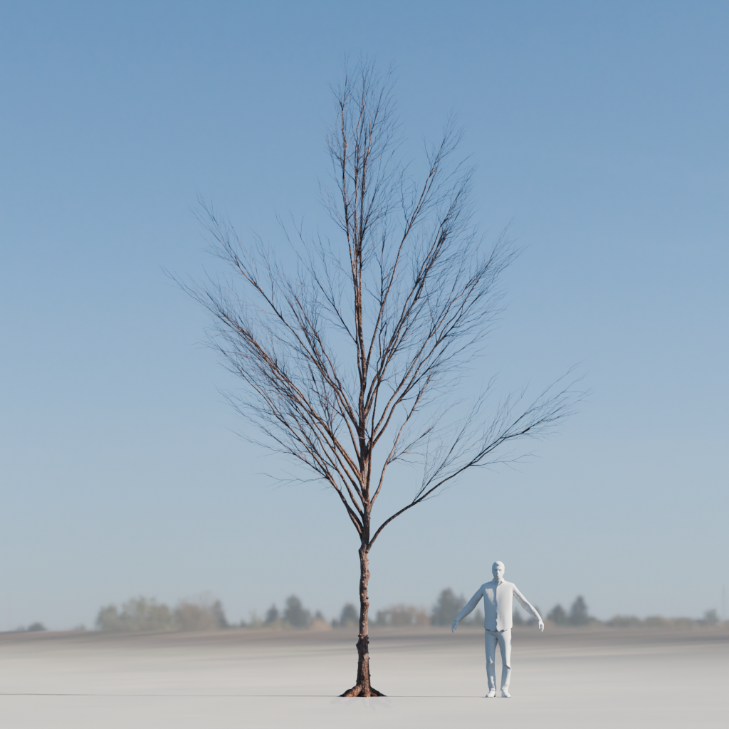 Dry Tree Low Poly Animated | Trees models | BlenderKit
