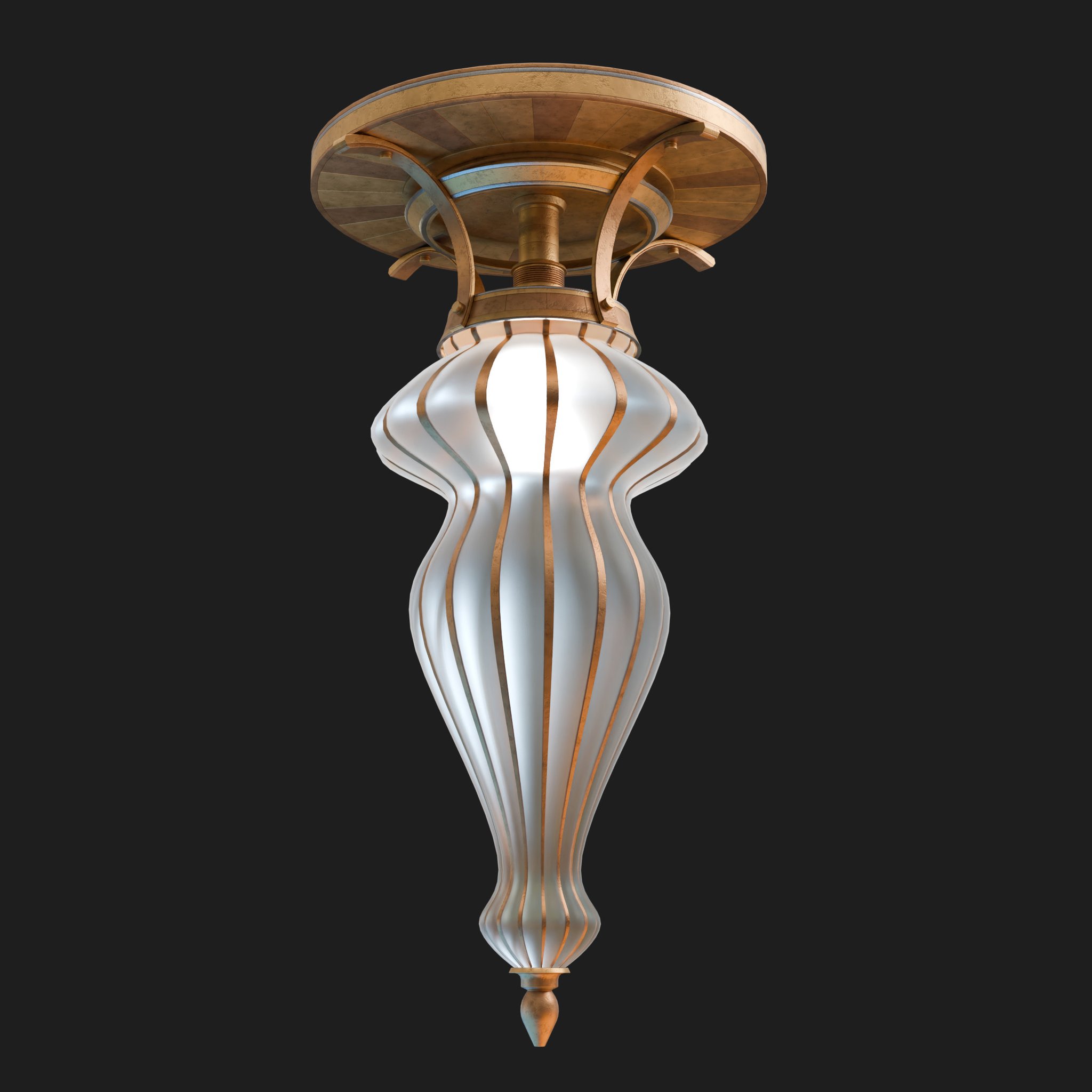 Art Deco Ceiling Lamp 006 | FREE Ceiling Lights models | BlenderKit
