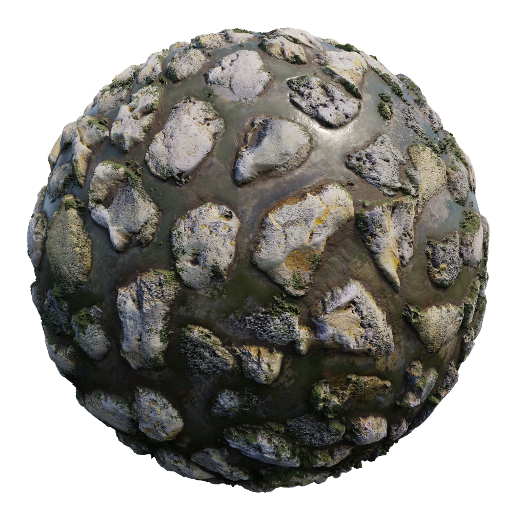 Rock Water Puddles | FREE rock materials | BlenderKit