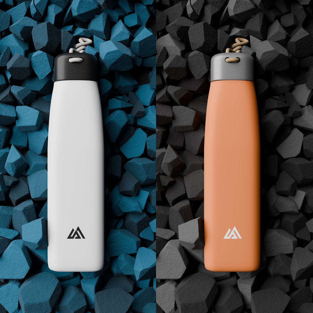 Customizable Water Bottle Mockup | FREE Mockup scenes | BlenderKit