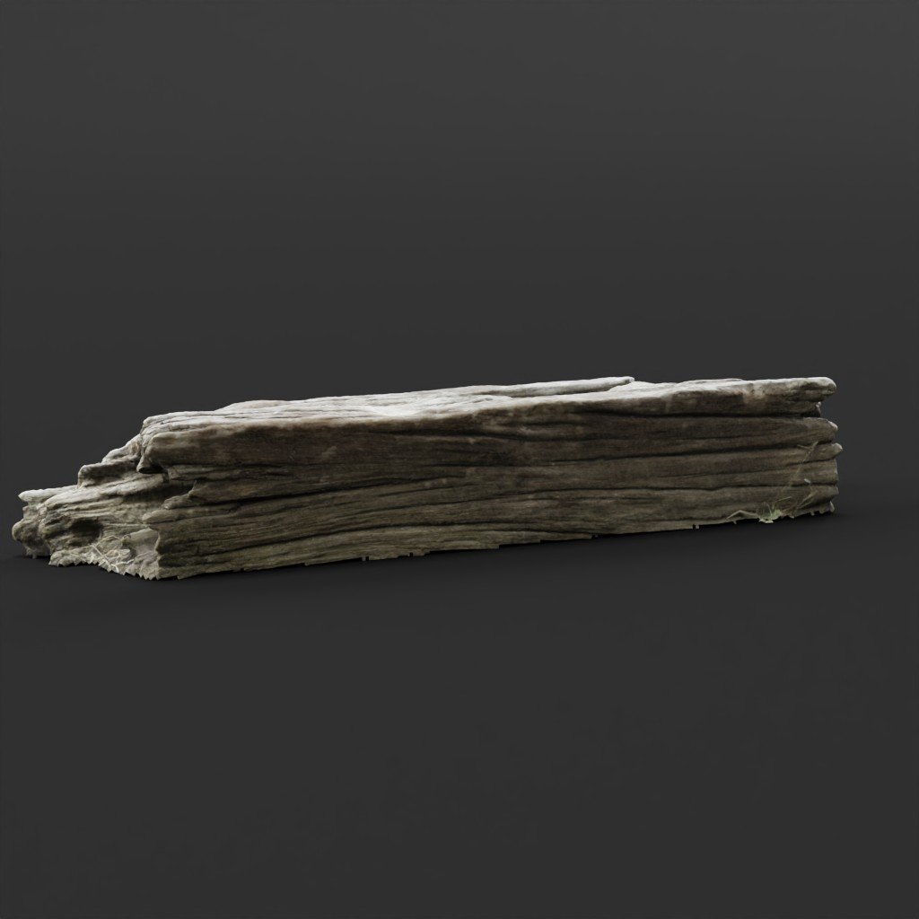 Old and Rotten Photoscanned Railroad Tie | FREE Exterior Elements ...
