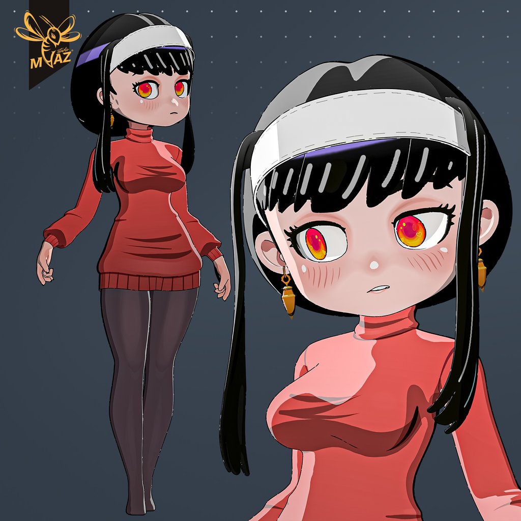 Yor Forger Spy x Family Anime Style | Women models | BlenderKit