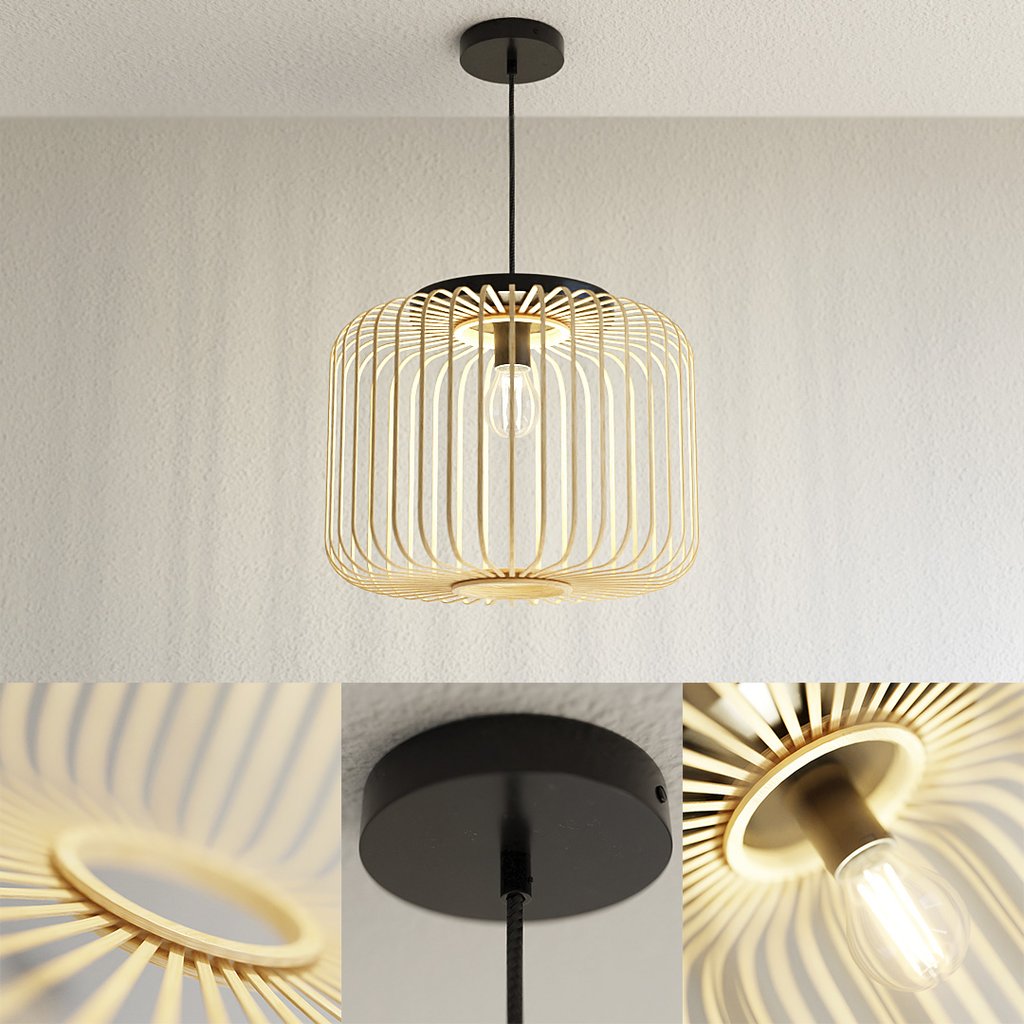 Lamp Inspire Pecan Bambu | Ceiling Lights models | BlenderKit