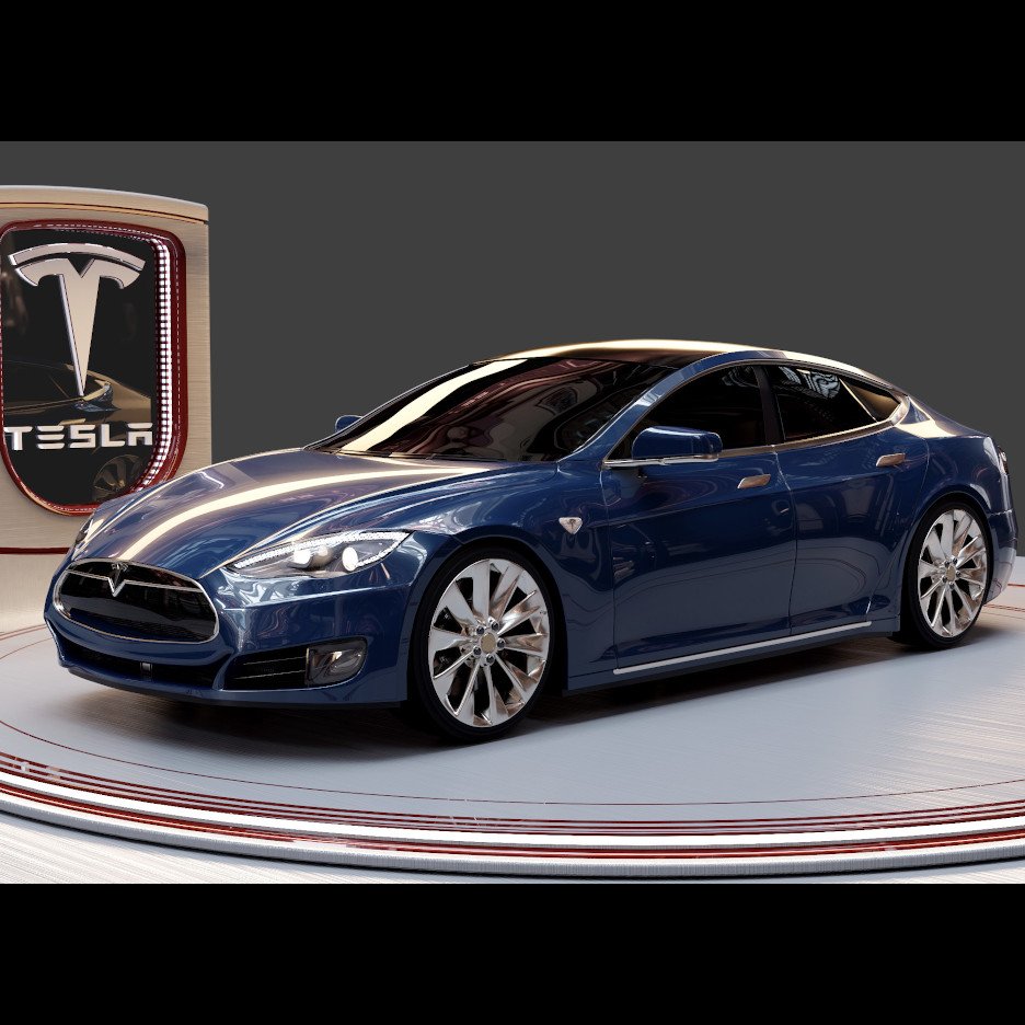 Tesla Model S (2016) | FREE 3D Standard models | BlenderKit
