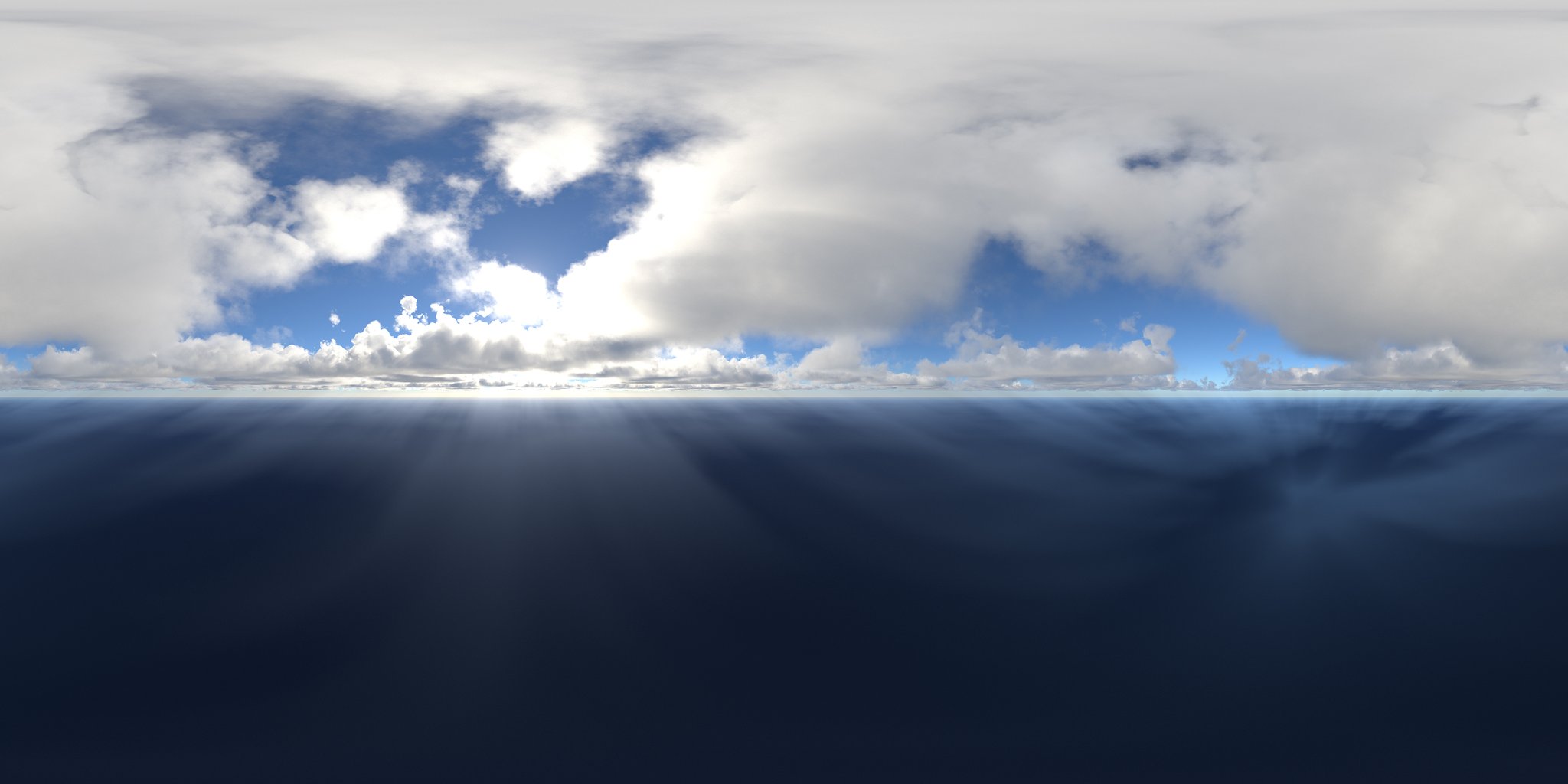 Cloudy blue sky | Nature HDRis | BlenderKit