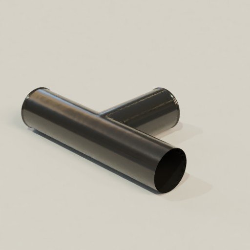 Pipeline T module | 3D Parts models | BlenderKit