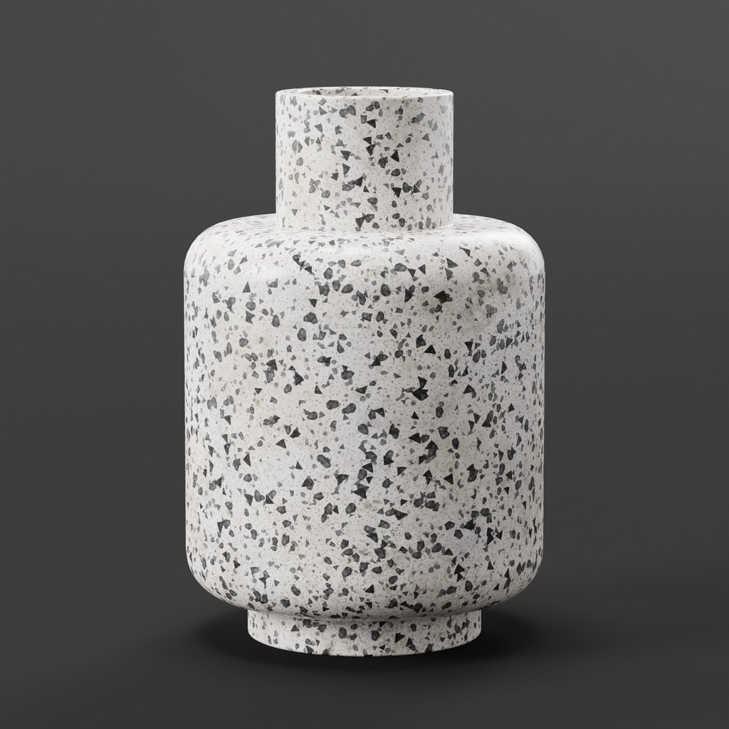 Terrazzo Vase | Vases models | BlenderKit