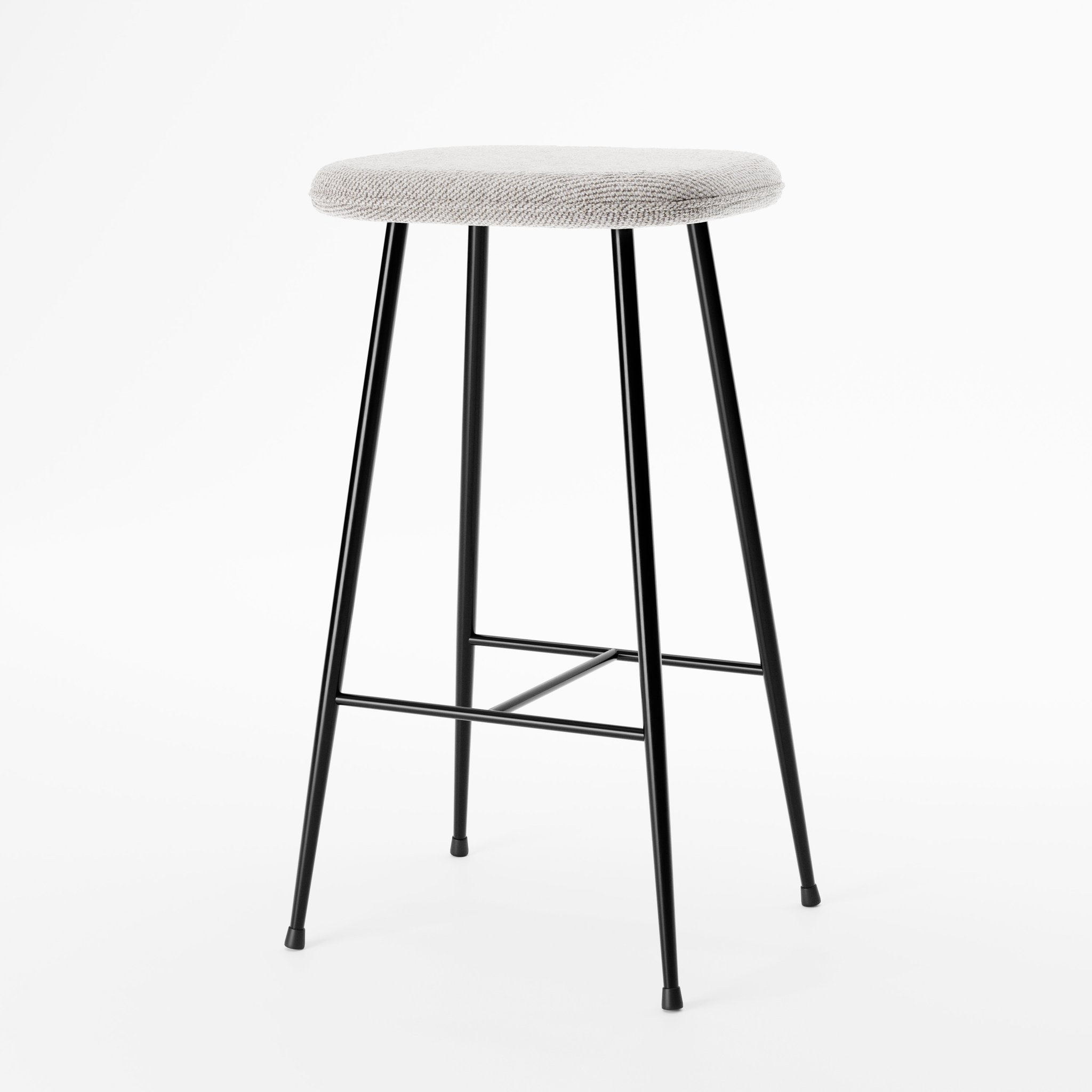 Fredericia Metal Base Stool | Bar chairs models | BlenderKit