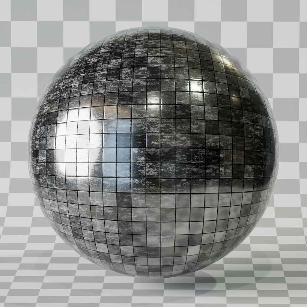 AR3DMat PBR Shiny Mosaic | FREE tiles materials | BlenderKit