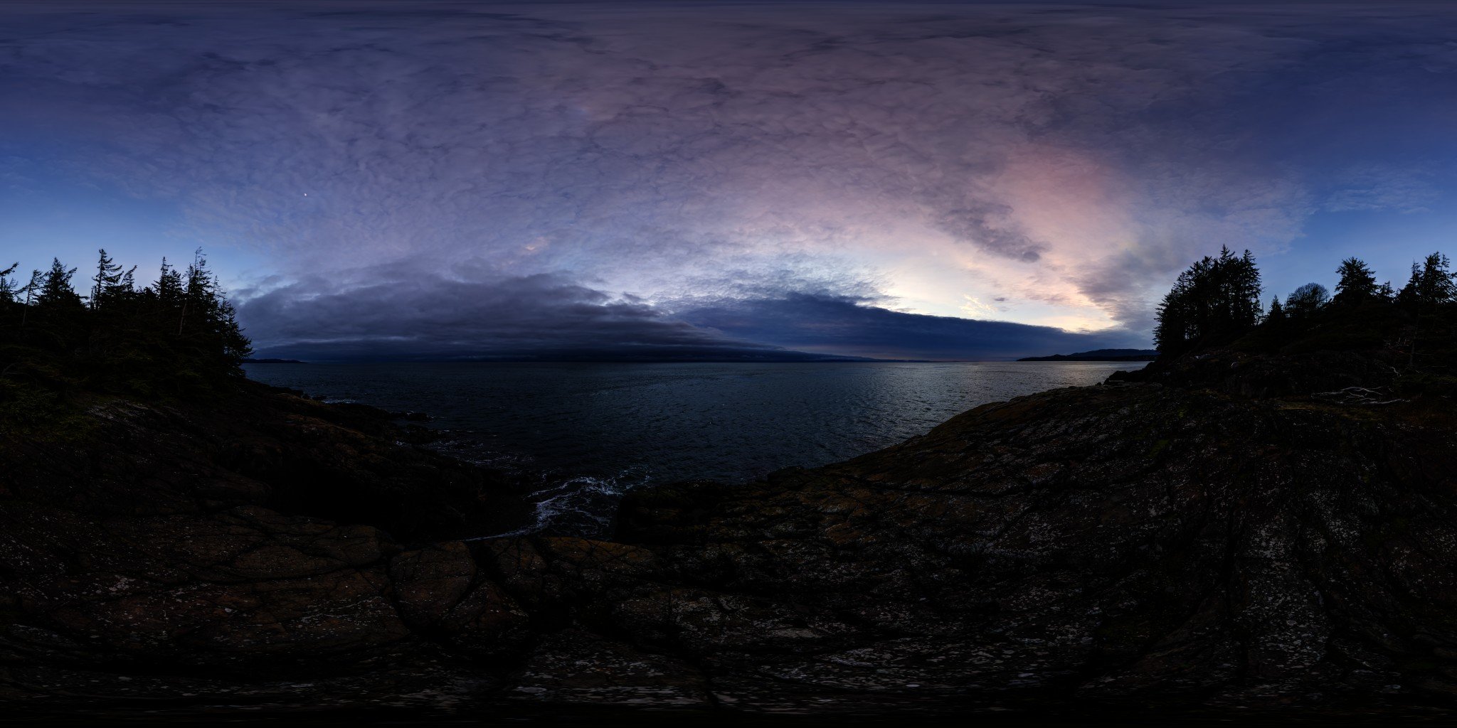 Rocky Ocean Shore Sunset | Water Environments HDRis | BlenderKit