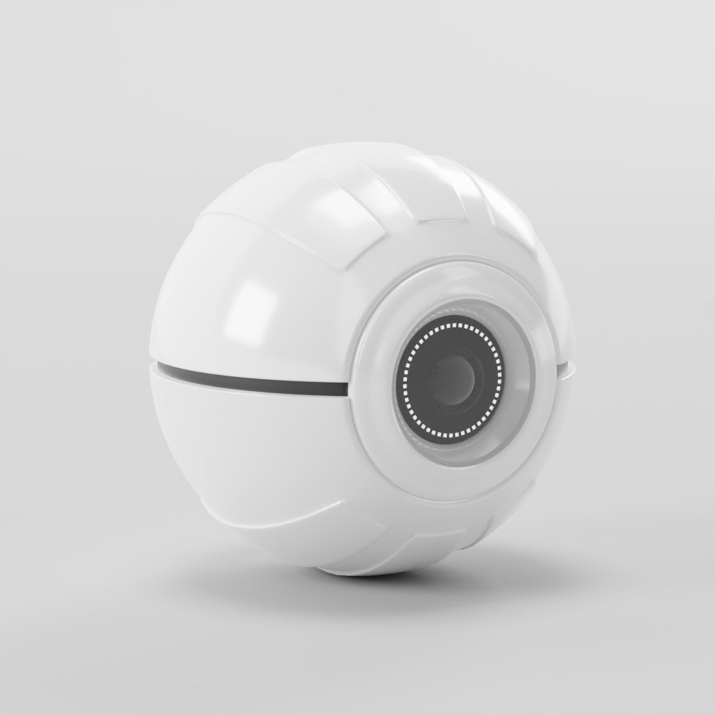 Spherical Surveillance Drone | FREE Video devices models | BlenderKit