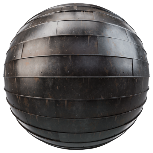 Worn metal panels | FREE roofing materials | BlenderKit