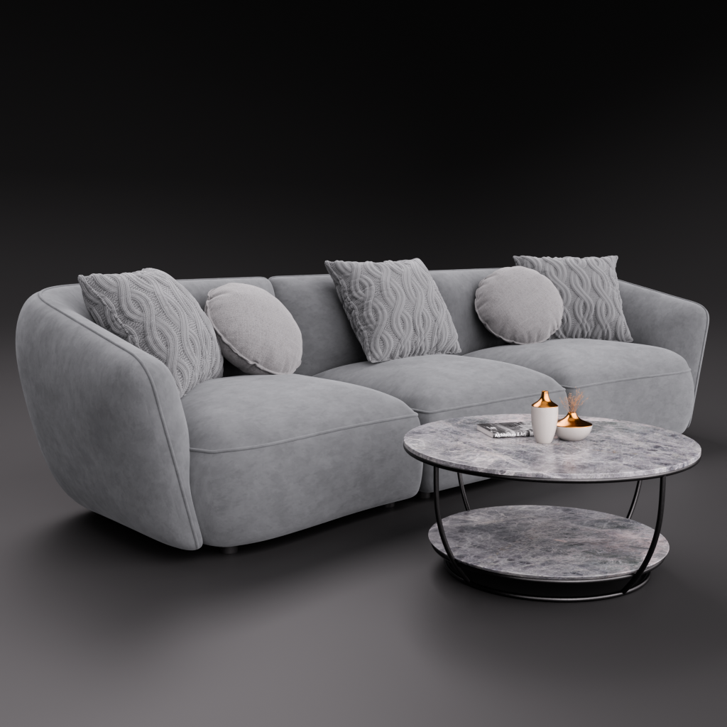 Sofa CDF831 Leather | Sofas models | BlenderKit