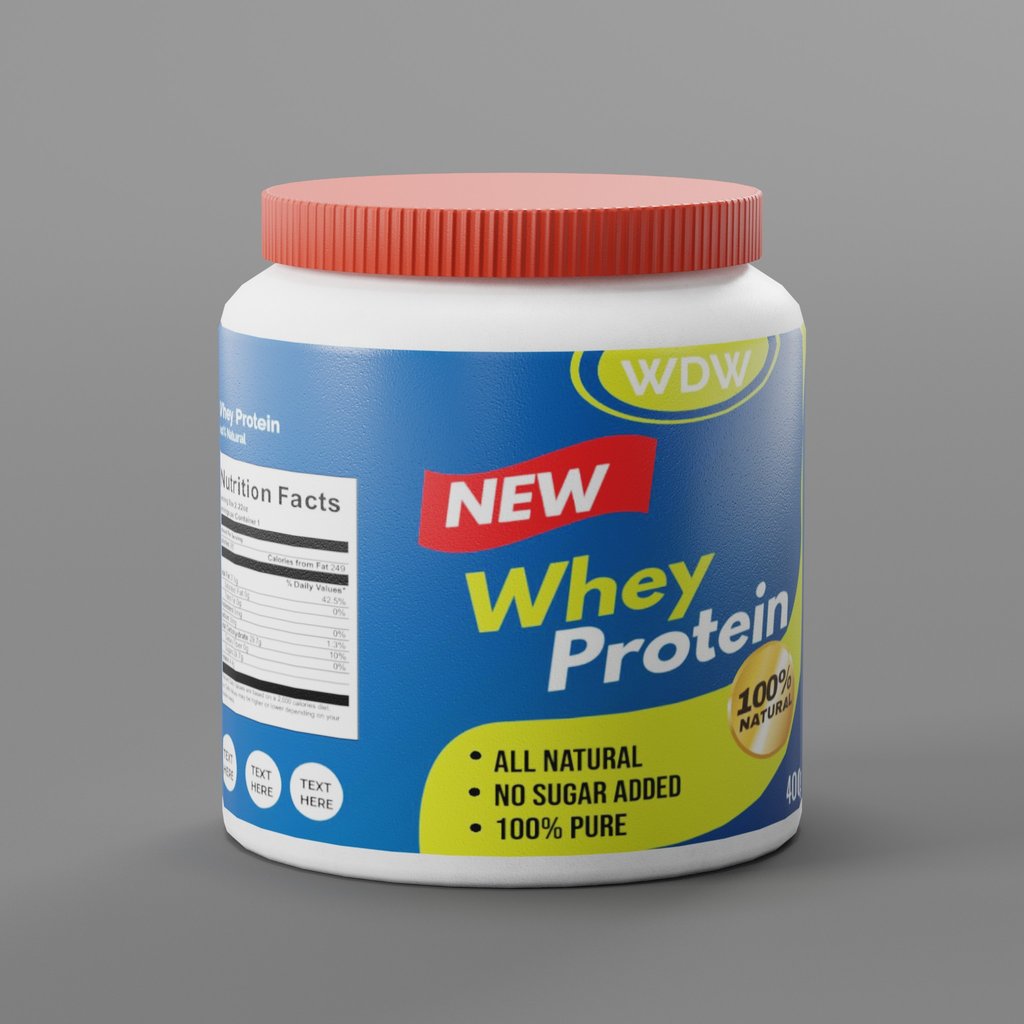 Whey Protein | Food models | BlenderKit