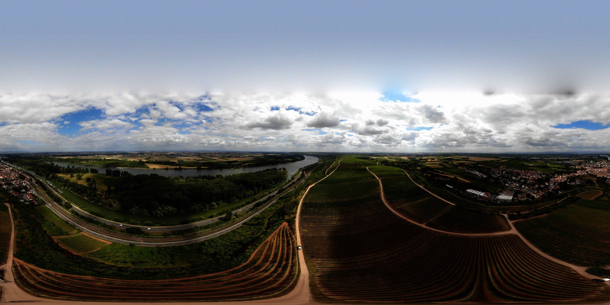 German Rhein Drone | Nature HDRis | BlenderKit