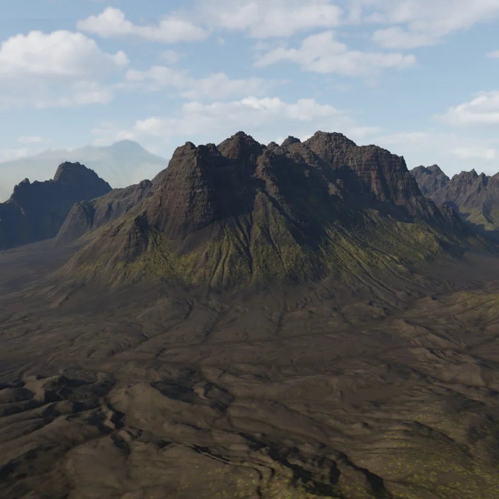 Desert Terrain | FREE Terrains models | BlenderKit