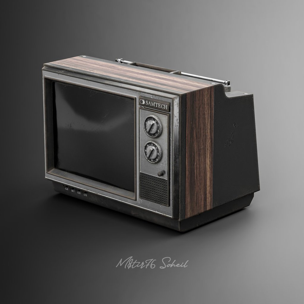 Vintage TV | Consoles models | BlenderKit