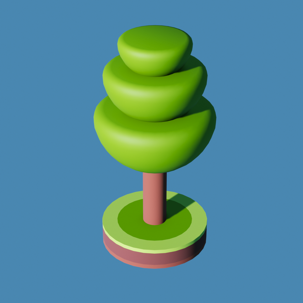BlenderKit | Download the FREE Isometric tree model