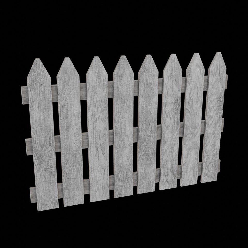 Wood Fence | Fences models | BlenderKit
