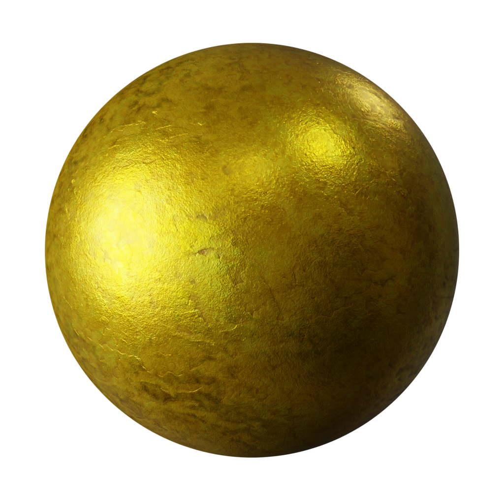 Aged Gold Metal | FREE metal materials | BlenderKit