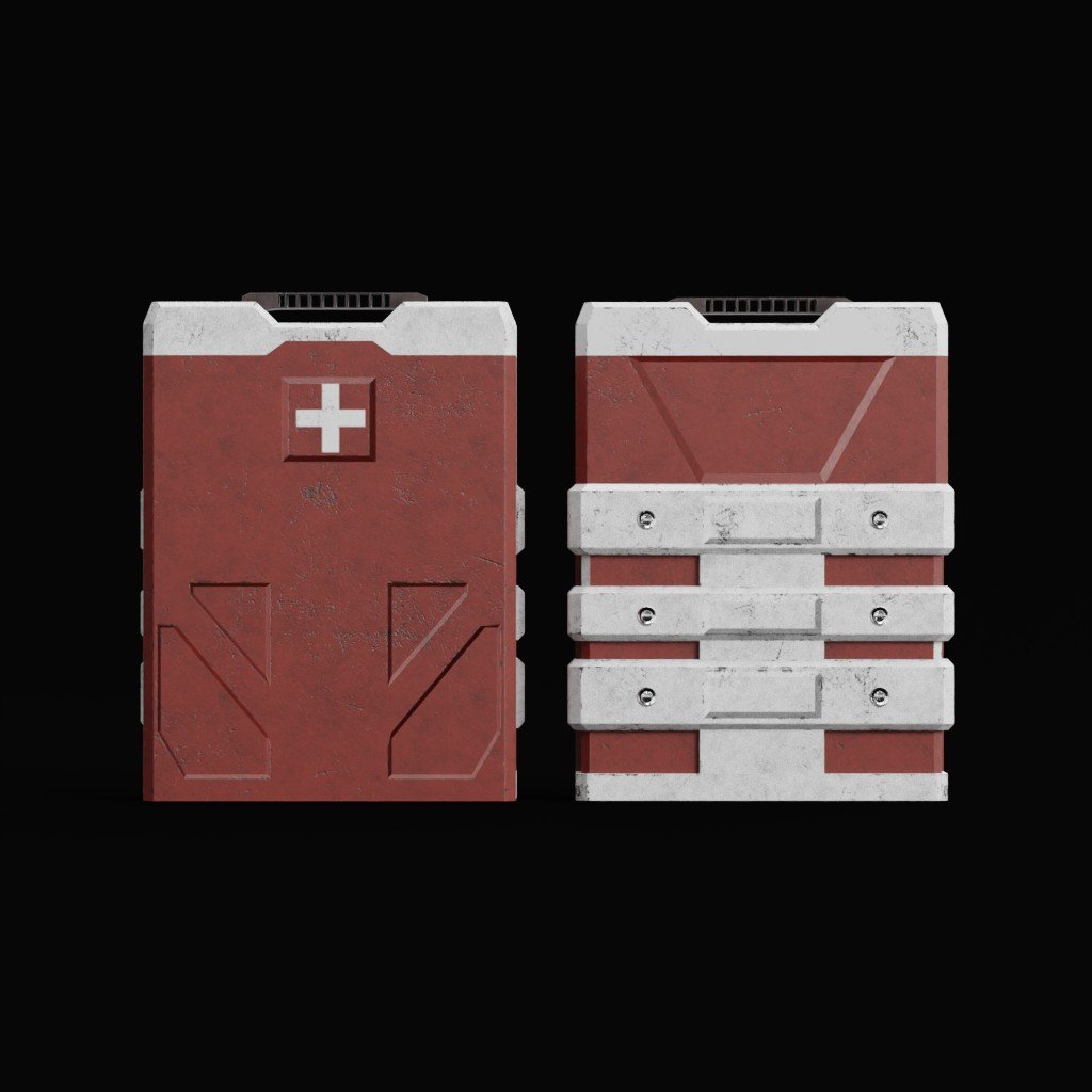BlenderKit | Download the FREE Sci-fi Medical Kit model