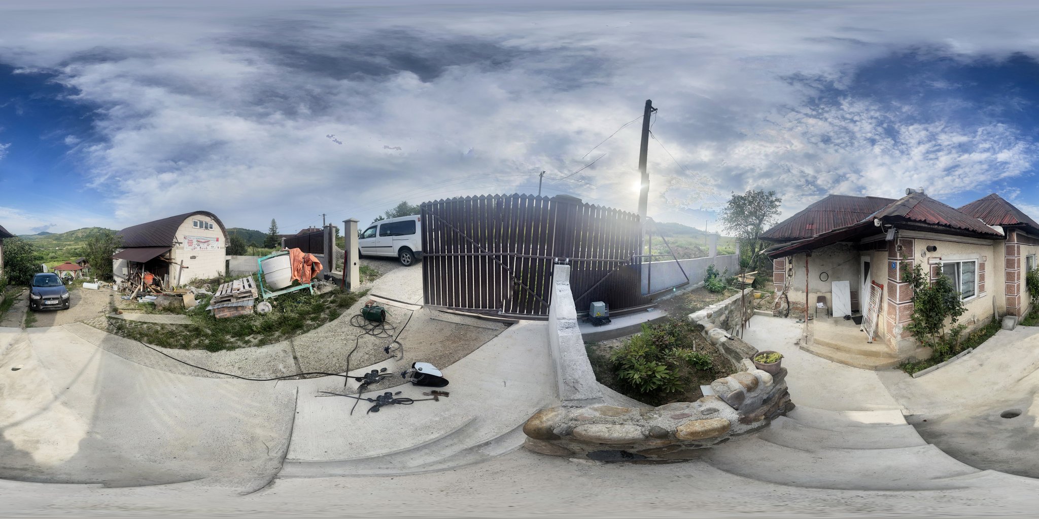 Outdoor House Countryside HDRI | FREE Architectural HDRis | BlenderKit