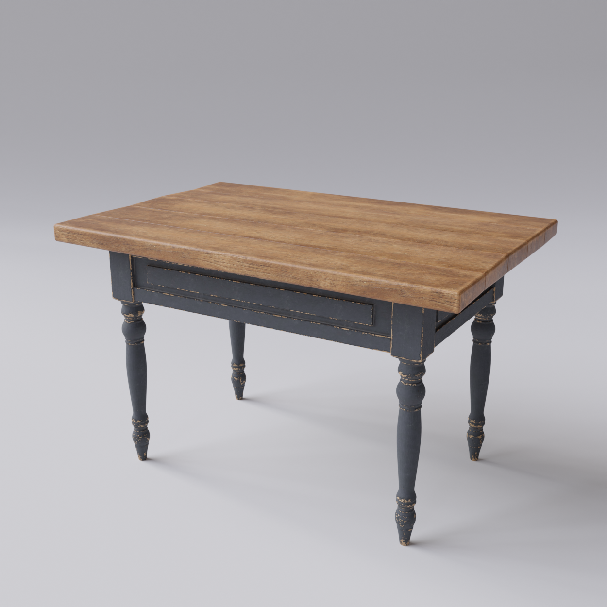 Rustic Table | Tables models | BlenderKit