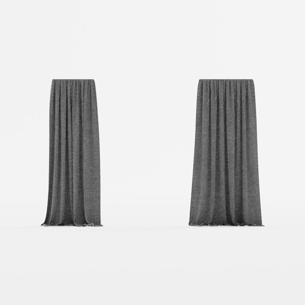 Modern curtain | FREE Fabrics models | BlenderKit